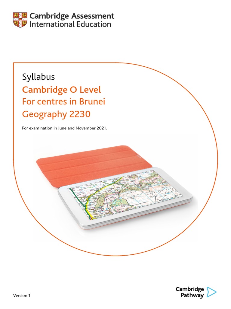 Syllabus: Cambridge O Level For Centres in Brunei Geography 2230 | PDF ...