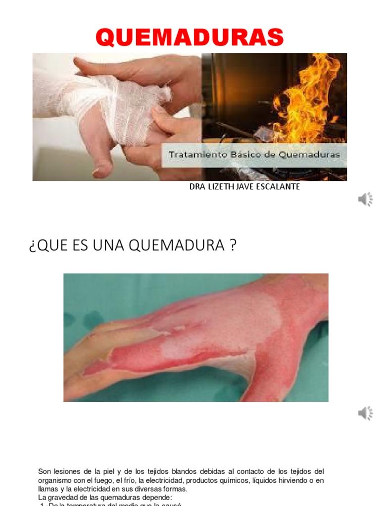 Comprendiendo las quemaduras: clasificación, causas y primeros auxilios | PDF | Quemar | Piel