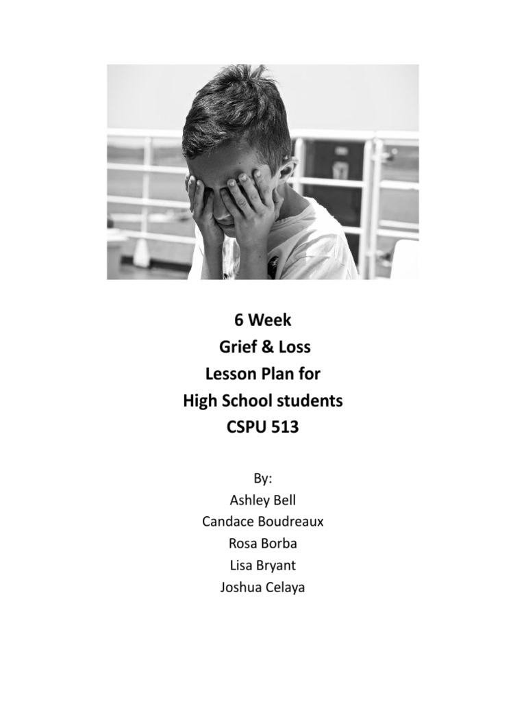 Group 1 Small Group Counseling Curriculum Grief Loss Lesson Plan | PDF ...