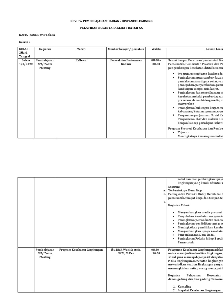 Logbook NST TGL 1-5 | PDF
