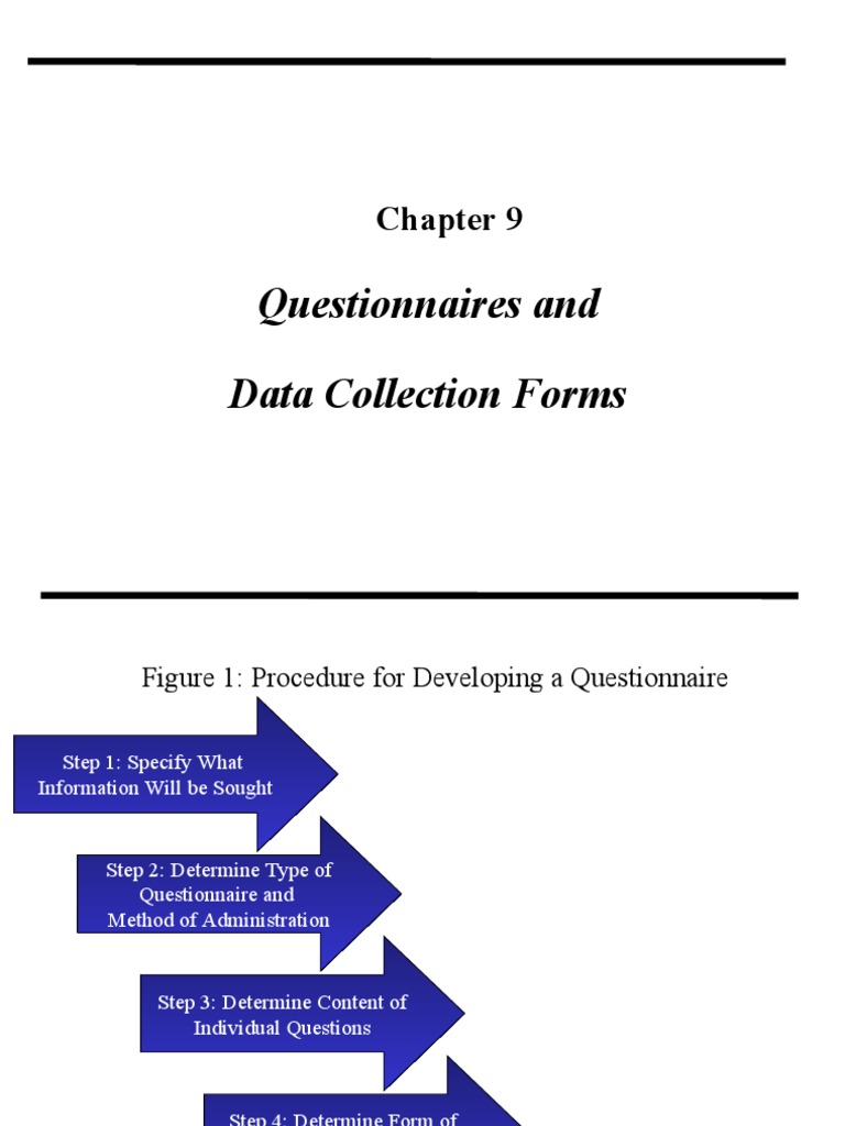 Questionnaires and Data Collection Forms | PDF | Questionnaire | Survey ...
