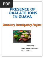 Class 12th Chemistry Project On Investigatory Test On Guava | PDF ...