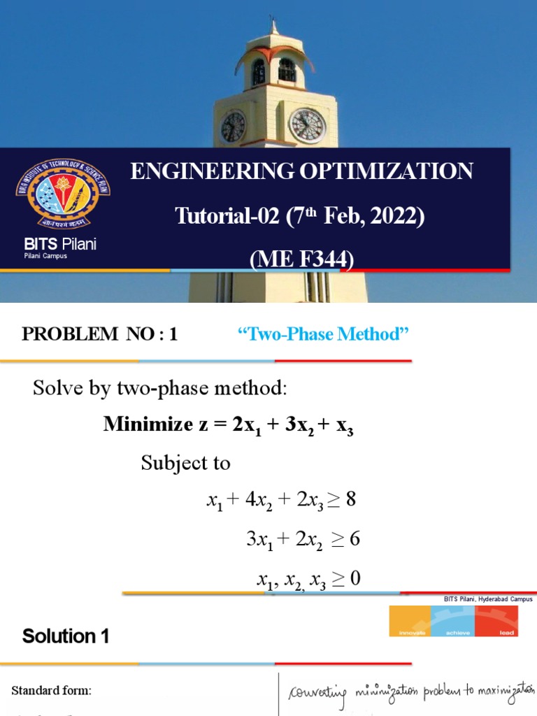 Optimization Techniques for Solving Linear Programming Problems: Two-Phase Method and Big-M ...