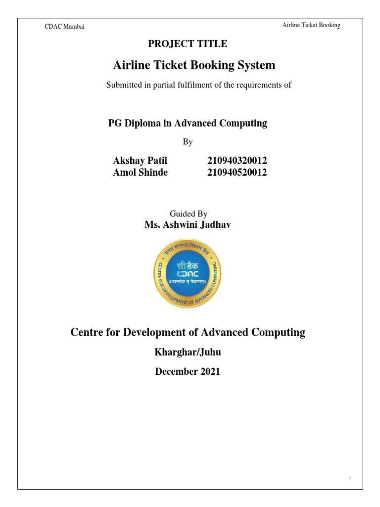 Airline Ticket Booking SRS | PDF | Databases | Graphical User Interfaces