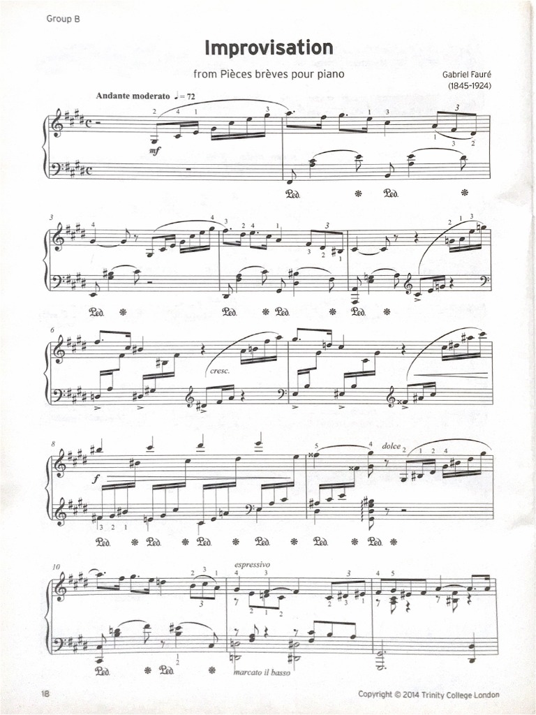 Improvisation - Piano | PDF