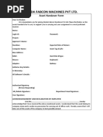 Asset Assignment Form Template | PDF | Laptop | Mobile Phones