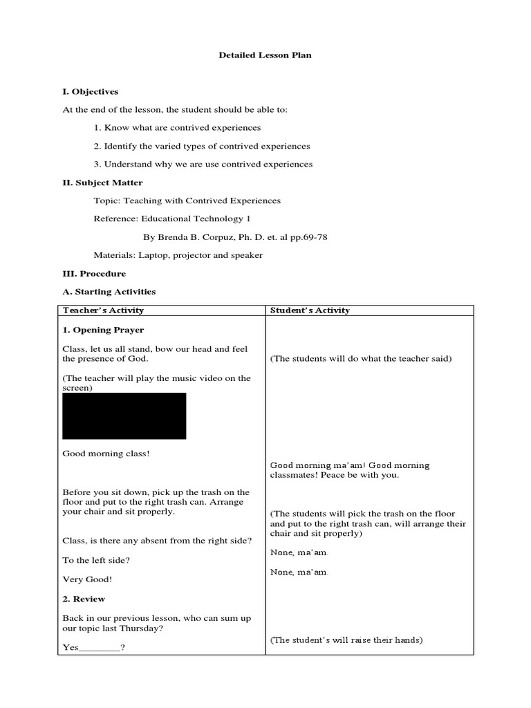 Teaching with Contrived Experiences | PDF | Simulation | Lesson Plan