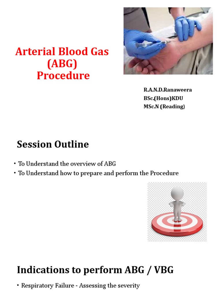 Arterial Blood Gas - Procedure | PDF | Angiology | Medical Specialties