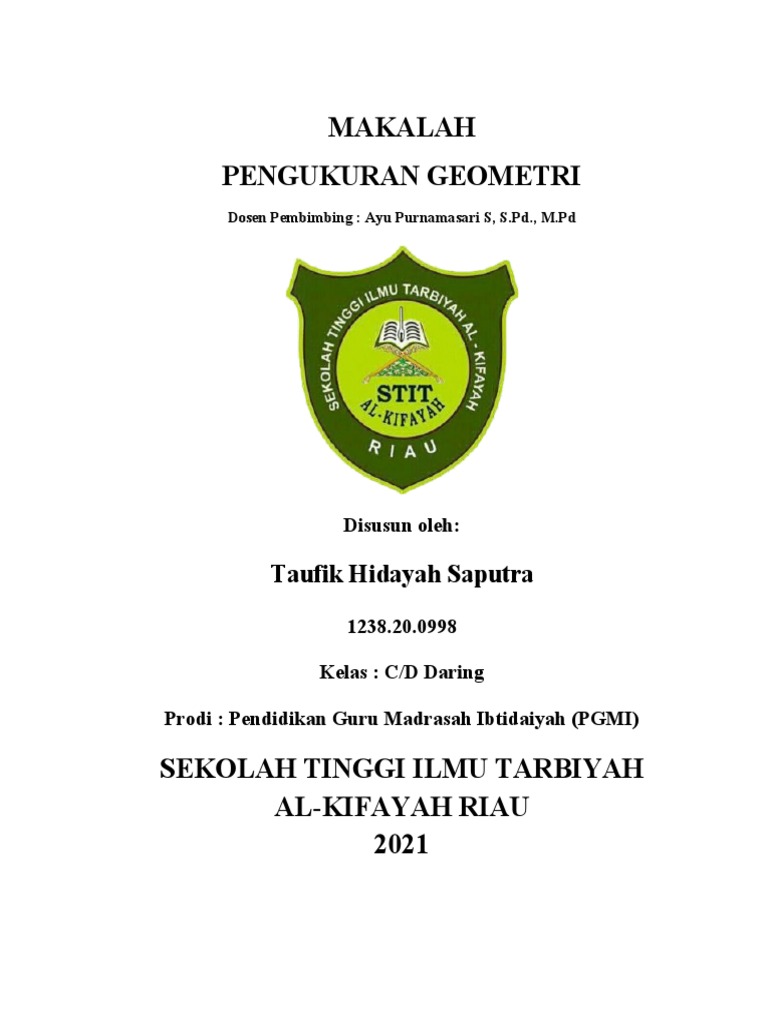 Makalah Pengukuran Geometri | PDF | Teknologi & Rekayasa
