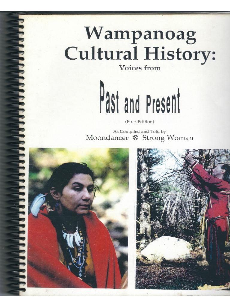 Original Cover of "Wampanoag Cultural History" | PDF
