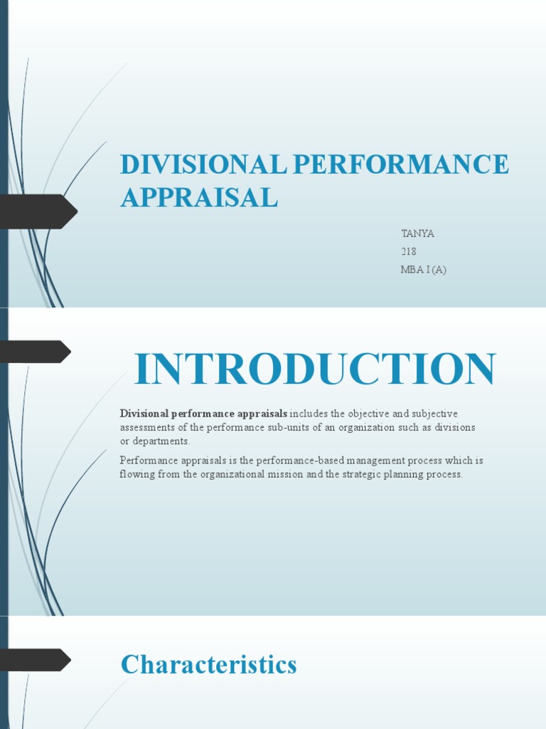 Divisional Performance Appraisal | PDF