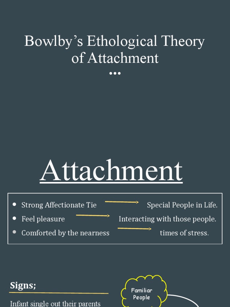 Bowlby's Theory Presentation | PDF | Attachment Theory | Infants