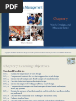 Chapter 7 Work Design and Measurement | PDF | Employment | Economies