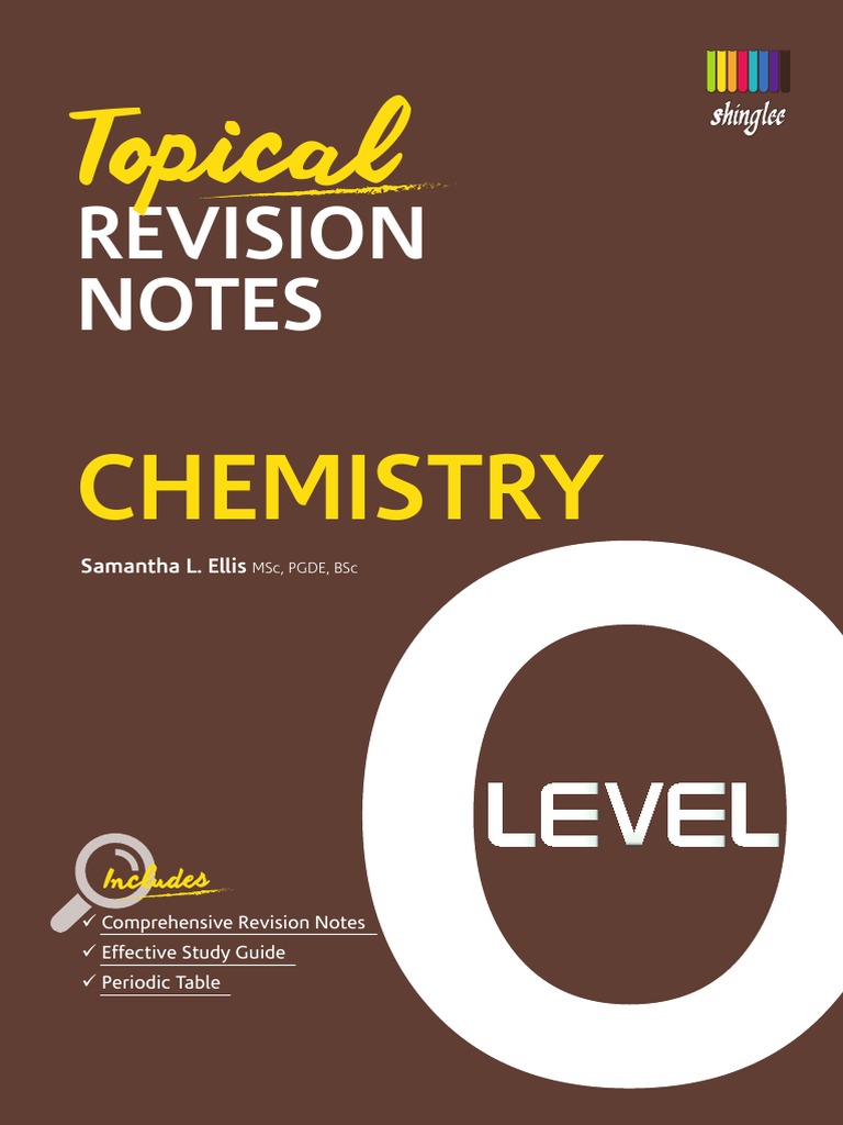 Topical Revision Notes Chemistry | PDF | Mole (Unit) | Chemical Bond