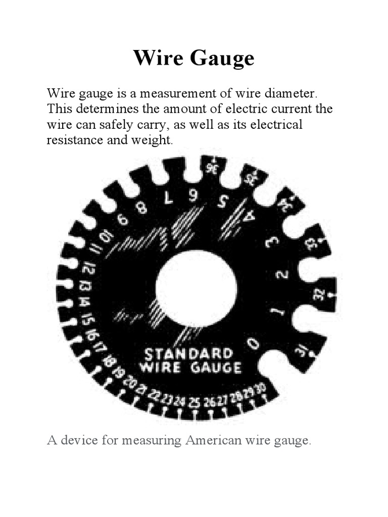 Wire Gauge | PDF | Wire | Manufactured Goods