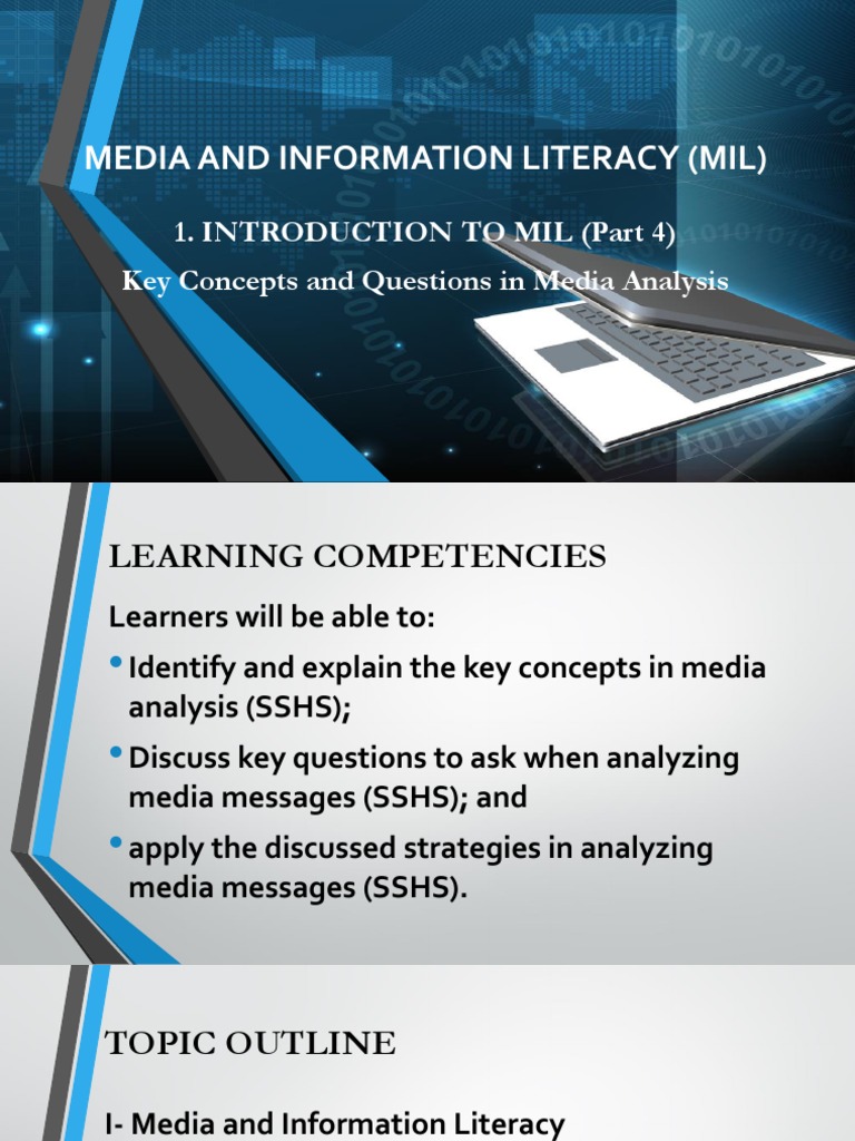 Introduction To MIL Part 4 Key Concepts and Questions To Ask in Media ...