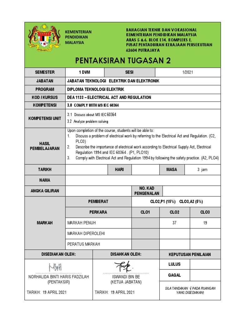 Kertas Tugasan 2 | PDF