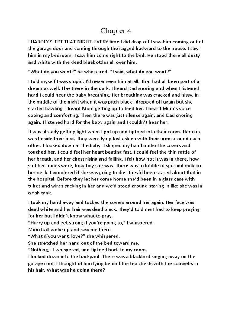 Skellig Chapter 4 9 | PDF