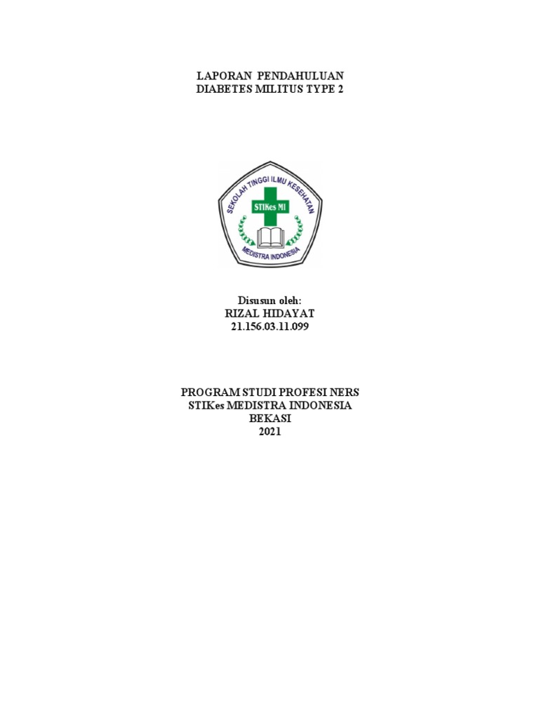 Rizal Hidayat Stikes Medistra Indonesia.. LP DM TP II | PDF