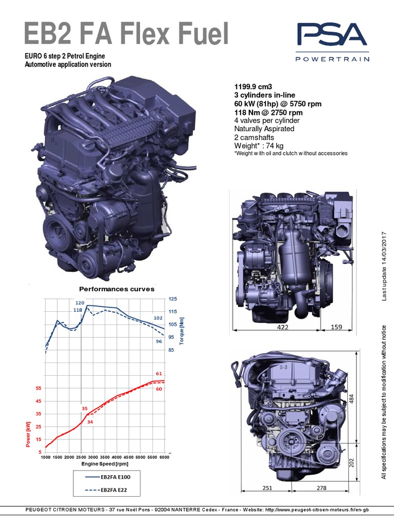Fiche Mot Essence-Eb2 Fa Flex Fuel | PDF | Engines | Rotating Machines