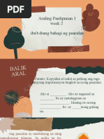 Mga Bahagi NG Aking Paaralan | PDF