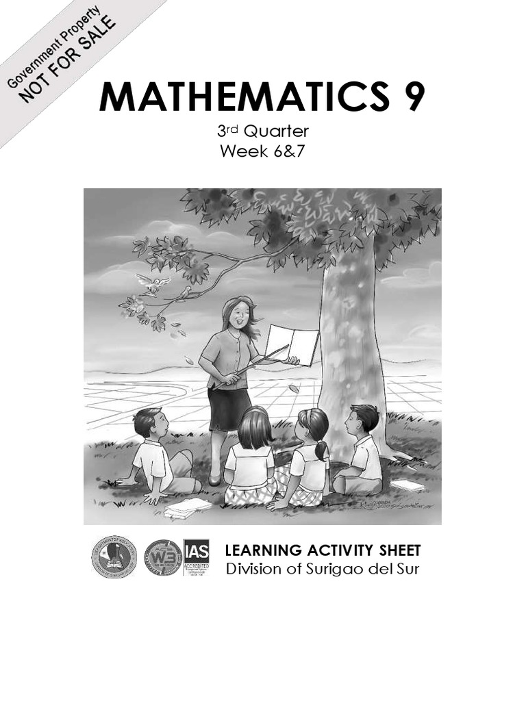 Mathematics 9: 3 Quarter Week 6&7 | PDF | Elementary Mathematics ...
