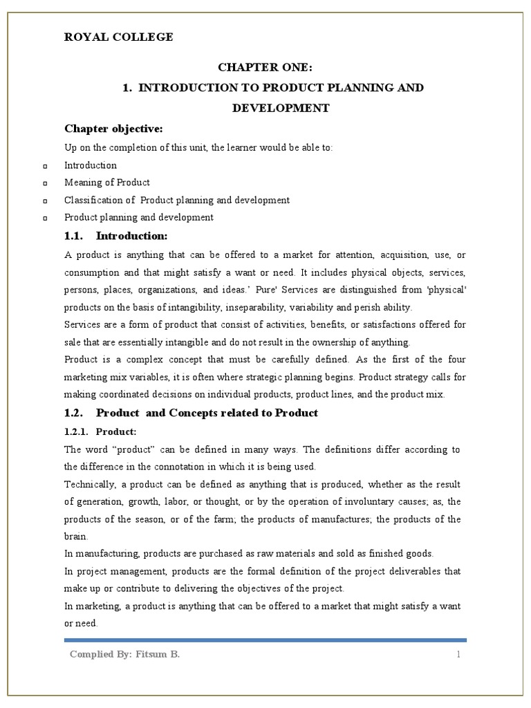 Product & Planning & Dev't CH-1 | Download Free PDF | Marketing ...
