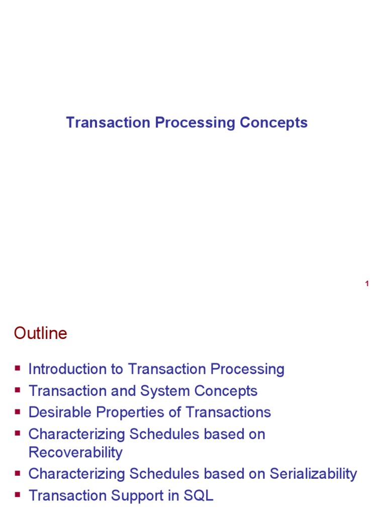 Ad Database Transaction Concept | PDF | Database Transaction | Distributed Computing