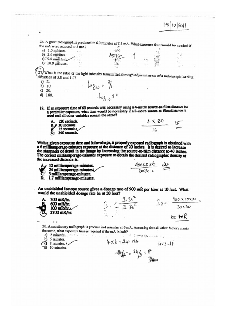 RT Calculations | PDF