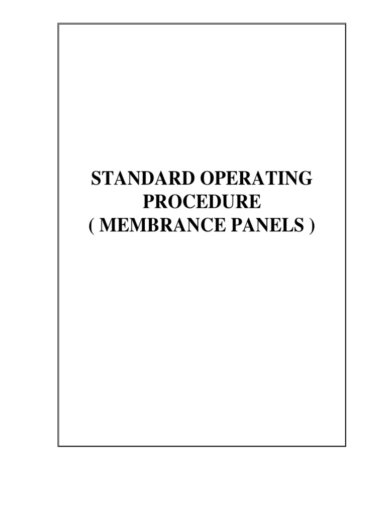 SOP - Panels | PDF | Welding | Construction