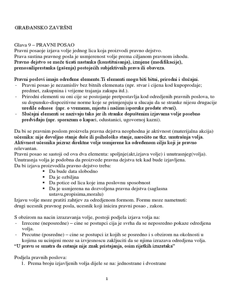 Gradjansko Pravo | PDF