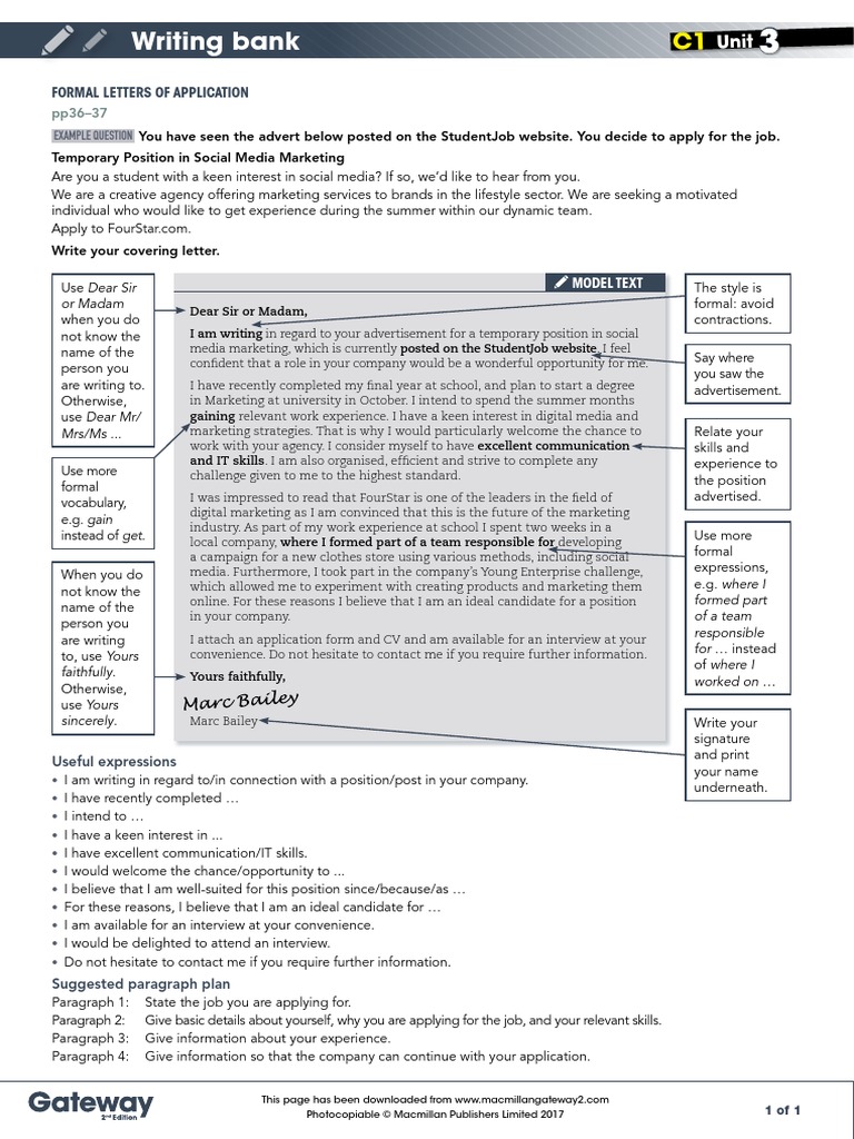 C1 UNIT 3 Writing Bank | PDF | Advertising | Social Media