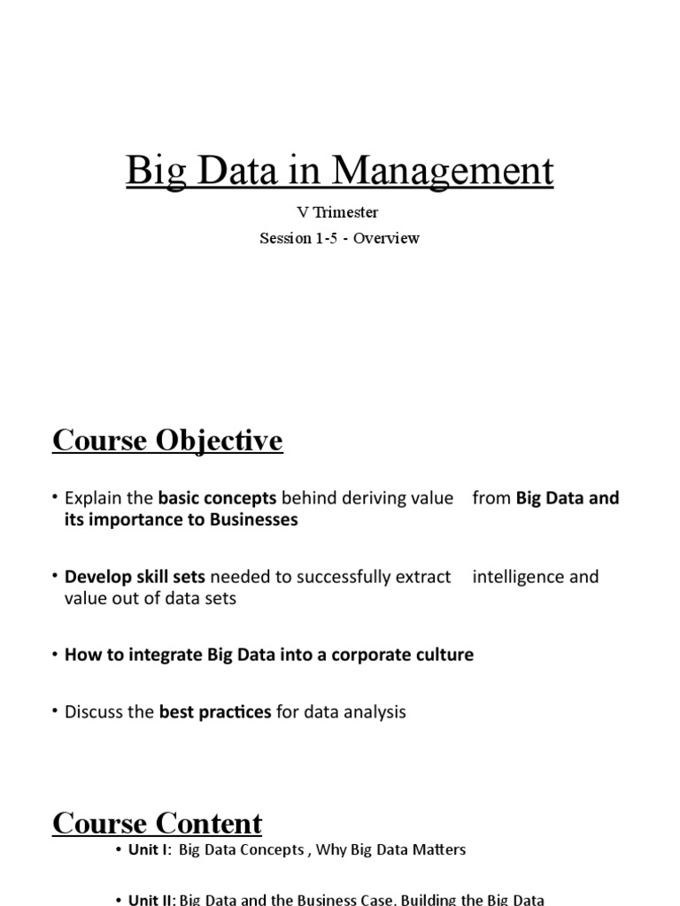 BDM Review Session | PDF | Analytics | Big Data