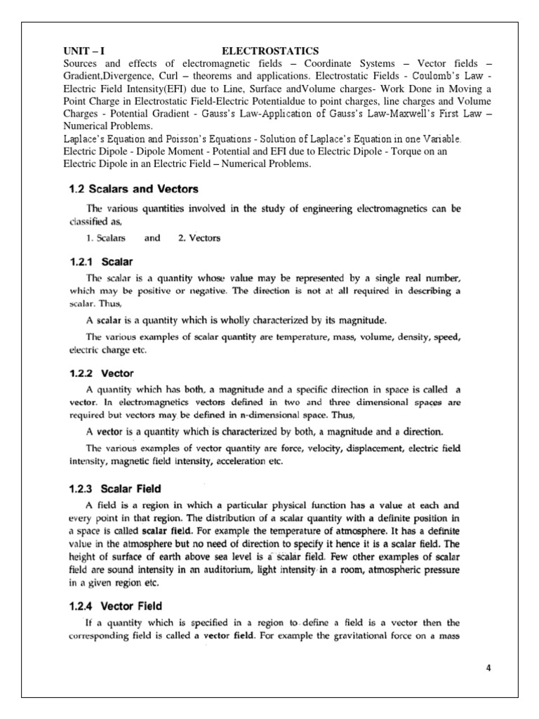 Electromagnetic Field Theory Notes | PDF | Electromagnetic Induction ...