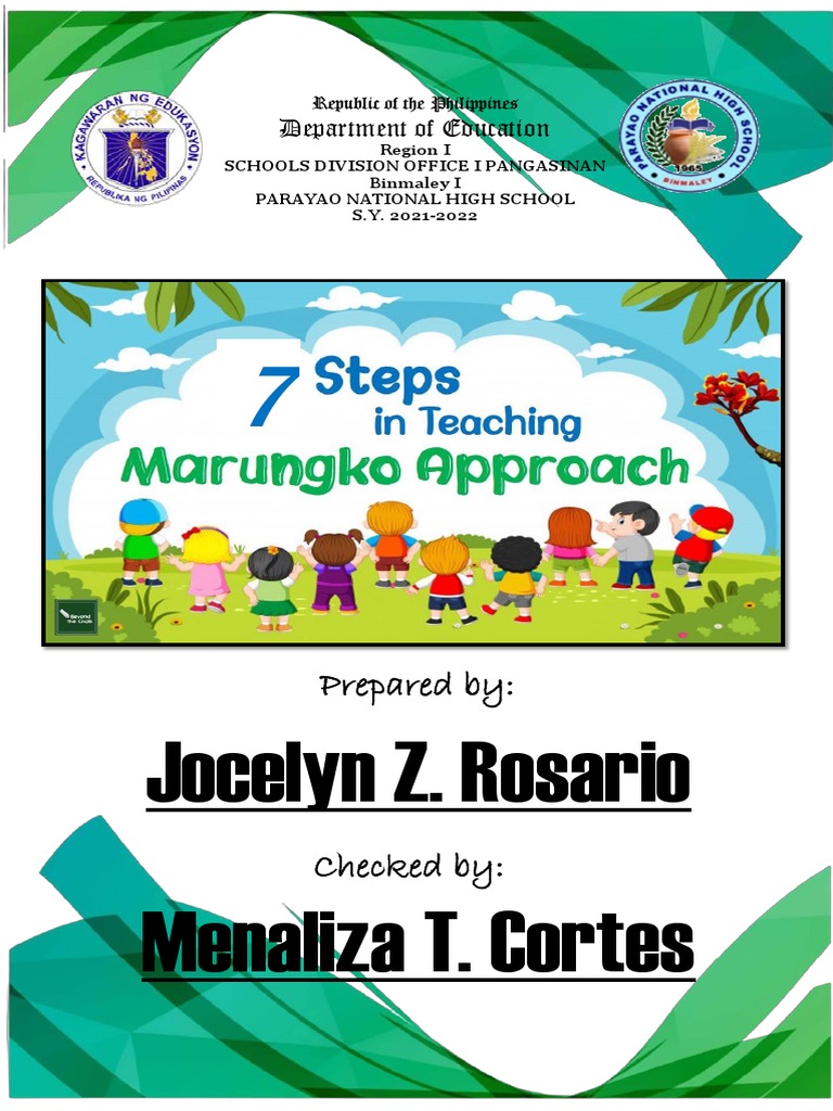 Marungko Approach for Grade 1 in Tagalog | PDF