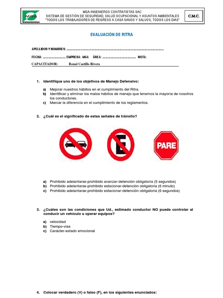 Evaluación de Ritra | PDF | Transporte