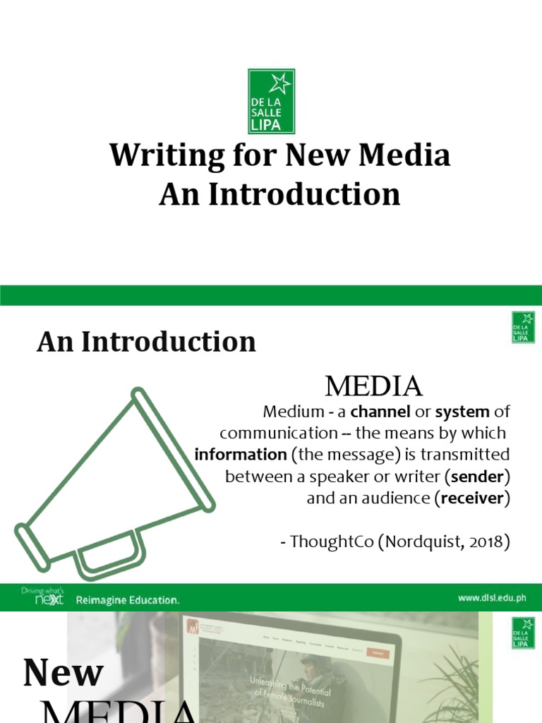 Writing For New Media An Introduction | PDF | Mass Media | New Media