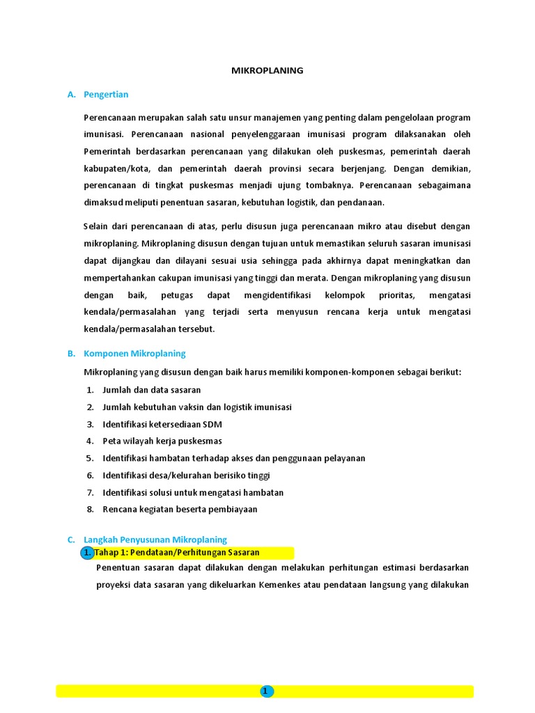 Fix - MODUL MICROPLANNING | PDF