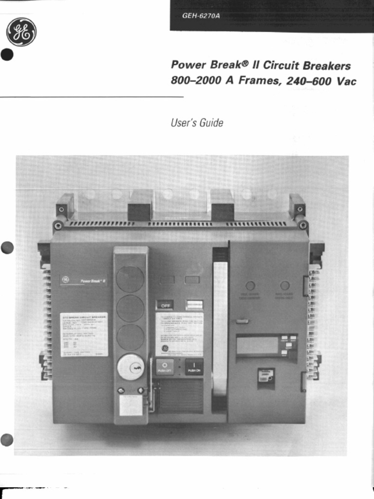 GEH-6270A Power Break II Circuit Breakers | PDF