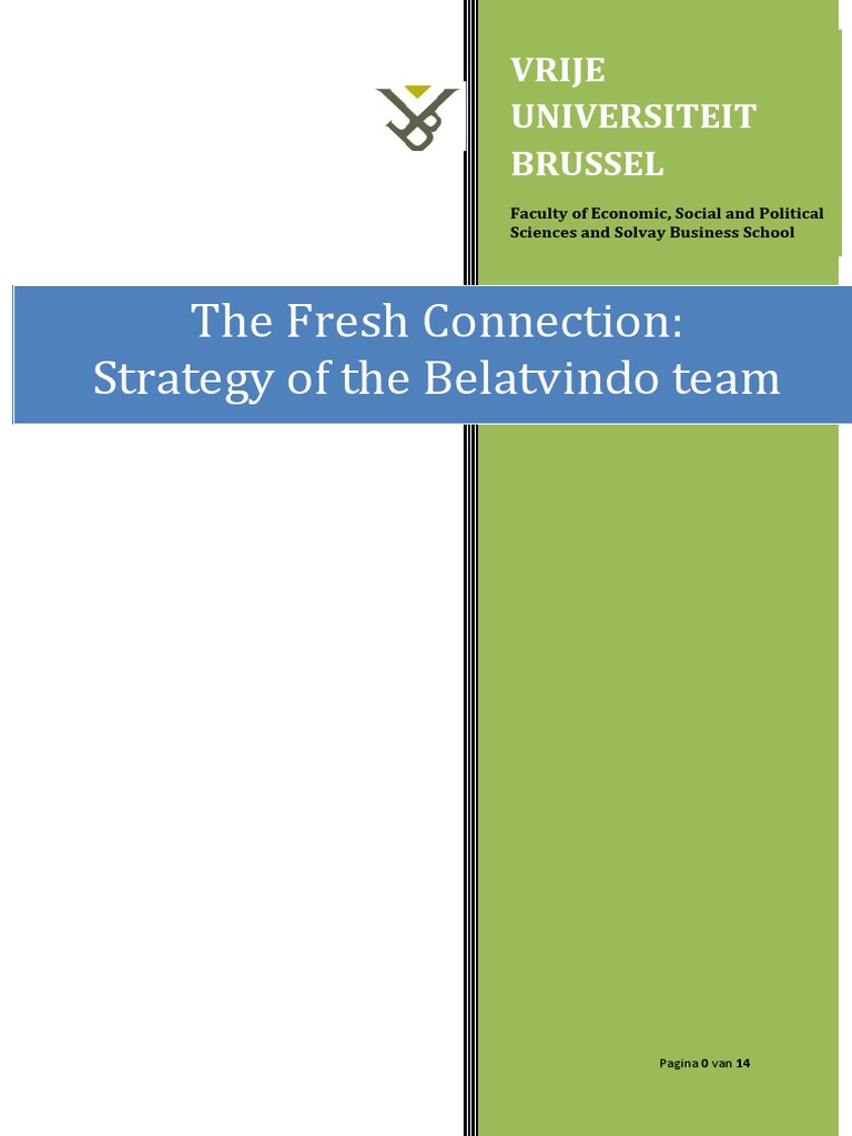 The Fresh Connection - Draft Version 2 | PDF