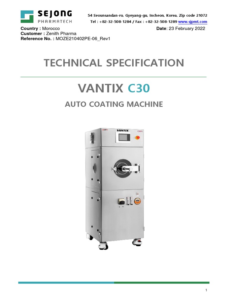 (C30) Technical Specification - EN | PDF | Duct (Flow) | Heat Exchanger