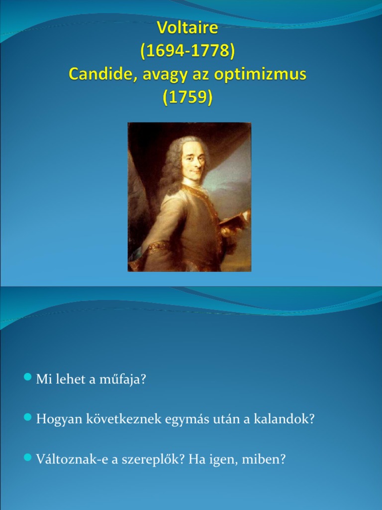Voltaire Candide Pdf