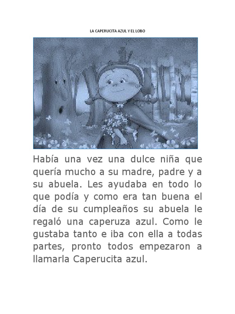 Cuento de Caperucita Azul | PDF
