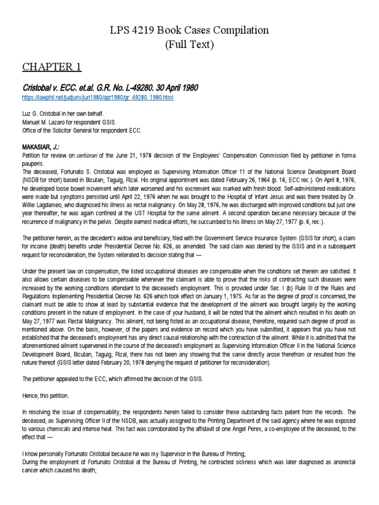 Working With Labor Laws (Samson&Young) Book Cases Compilation Chap 1 ...