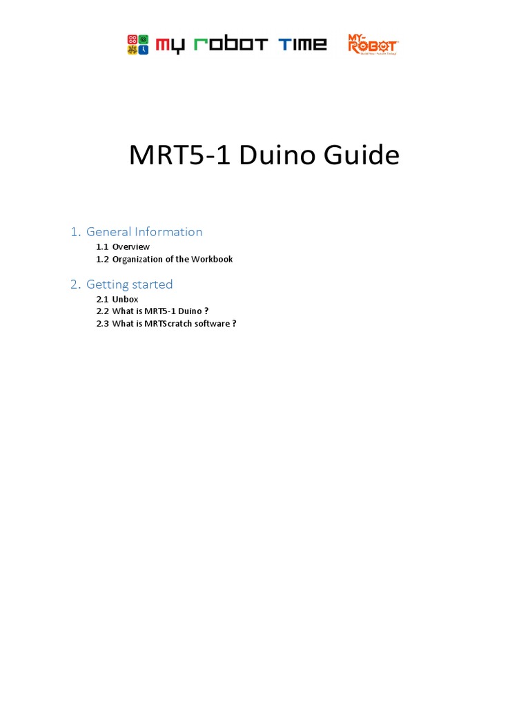 MRT Arduino 1 Guide | PDF