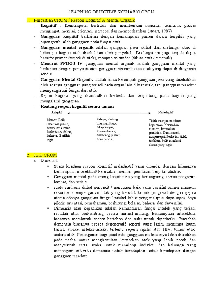 CROM | PDF | Pengembangan Diri