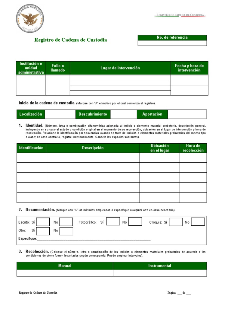 Cadena de Custodia | PDF