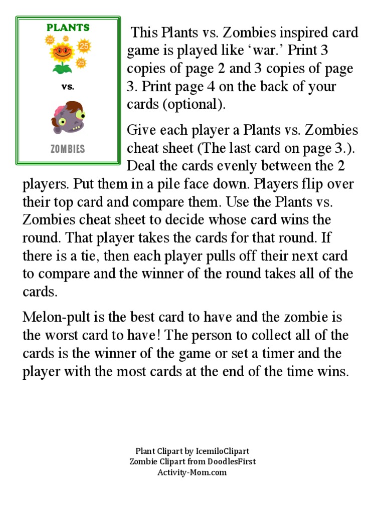 Plants Vs Zombies Game | PDF