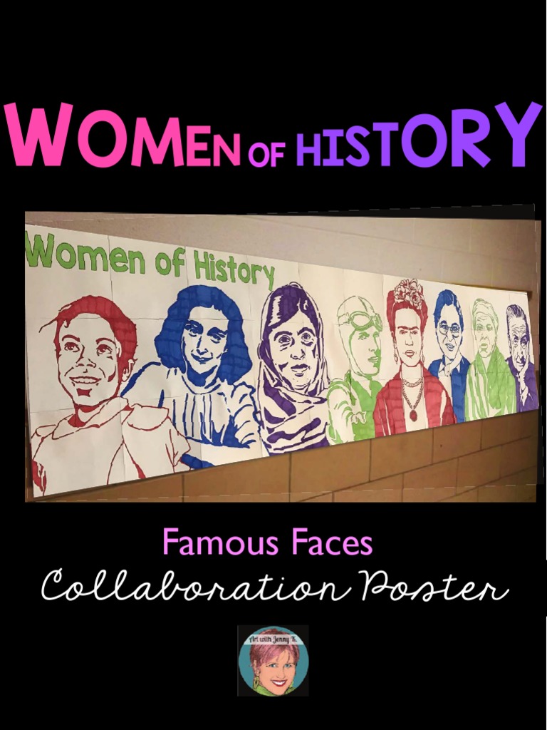 Famous Faces: Collaboration Poster | PDF | Printer (Computing) | Grey