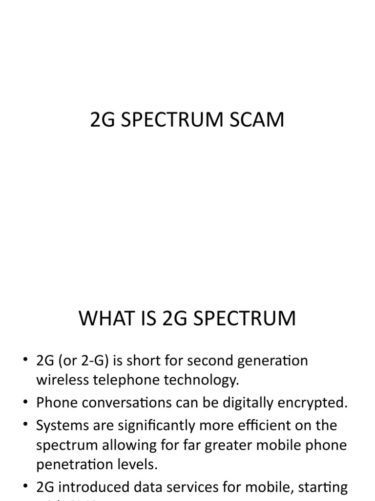 MAIN 2G SPECTRUM SCAM - PPT MAIN | PDF | Business | Computers